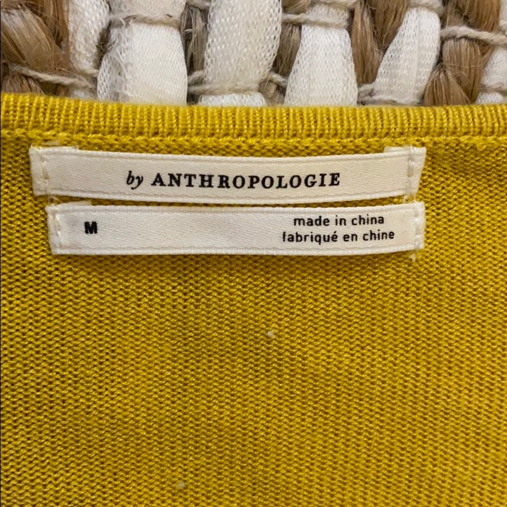 Anthropologie Lemon Yellow Sweater - Gem